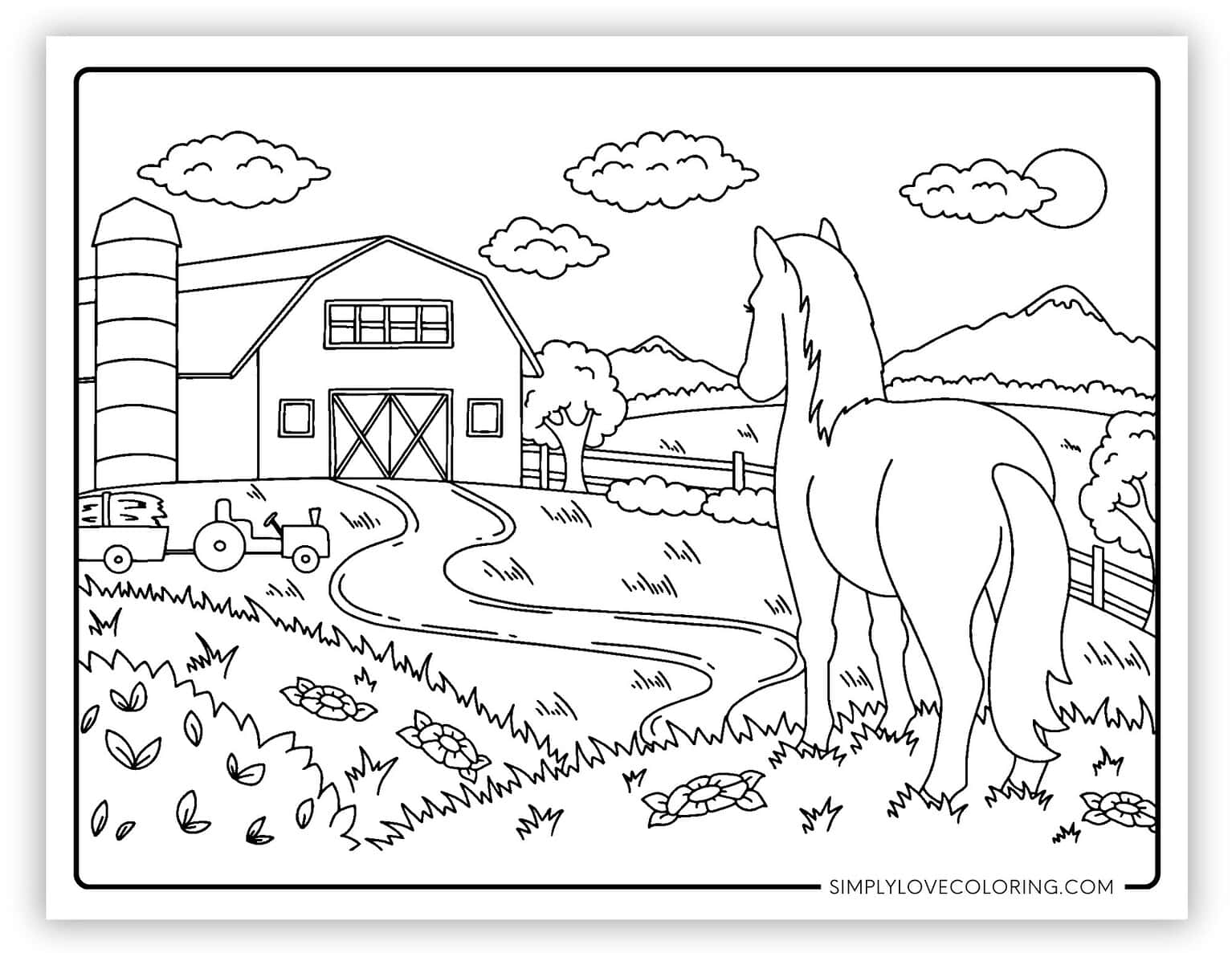35 Horse Coloring Pages (Free PDF Printables) - Simply Love Coloring