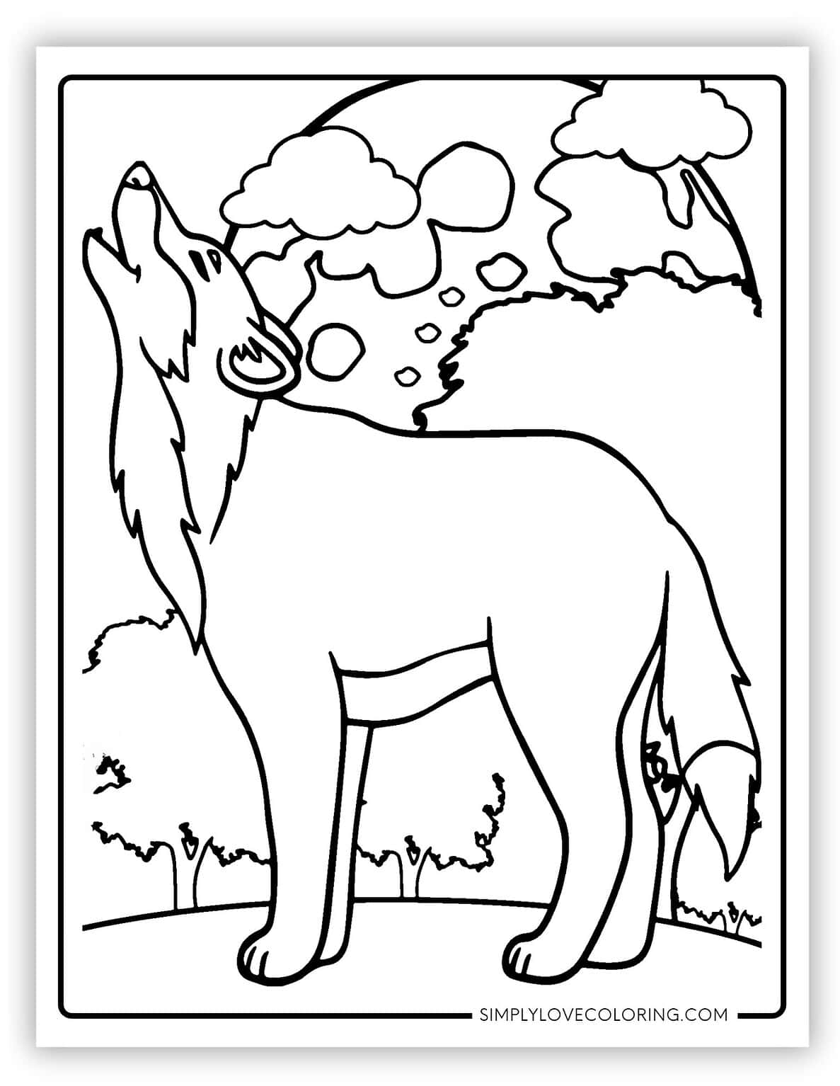 Wolf Coloring Pages (Free PDF Printables) - Simply Love Coloring