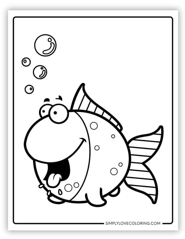 37 Goldfish Coloring Pages (Free PDF Printables) - Simply Love Coloring