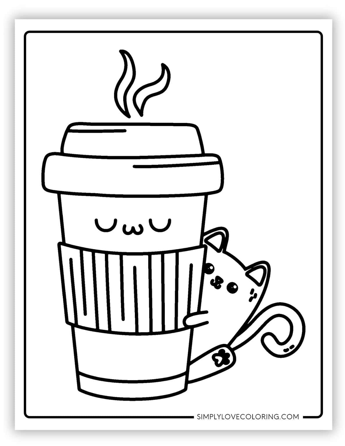 42 Coffee Coloring Pages (Free PDF Printables) - Simply Love Coloring