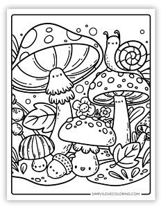 37 Mushroom Coloring Pages (Free PDF Printables) - Simply Love Coloring