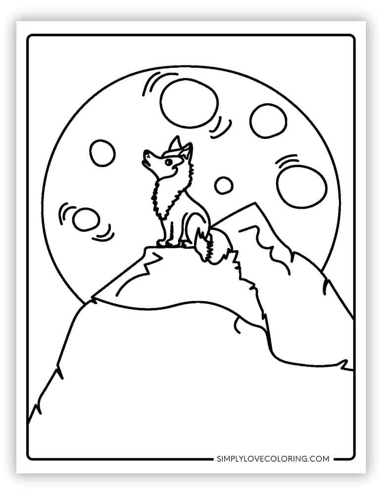 Wolf Coloring Pages (Free PDF Printables) - Simply Love Coloring