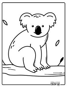 14 Koala Bear Coloring Pages (Free PDF Printables) - Simply Love Coloring