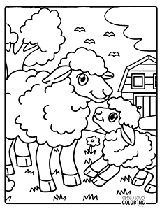 Lamb Coloring Pages (Free PDF Printables) - Simply Love Coloring