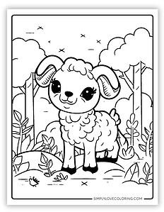 42 Lamb Coloring Pages (Free PDF Printables) - Simply Love Coloring