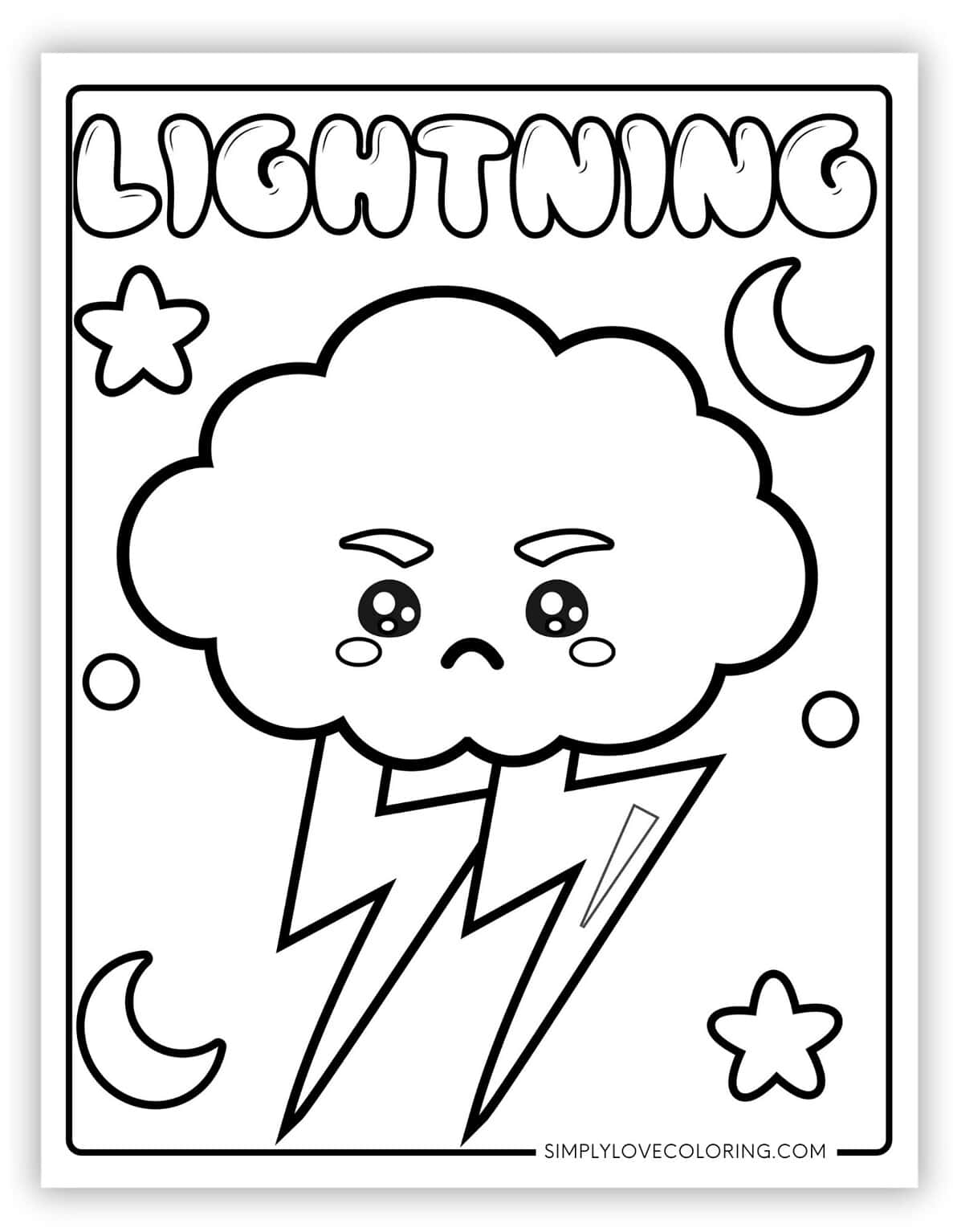25 Weather Coloring Pages (Free PDF Printables) - Simply Love Coloring