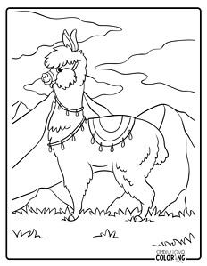 19 Llama Coloring Pages (Free PDF Printables) - Simply Love Coloring