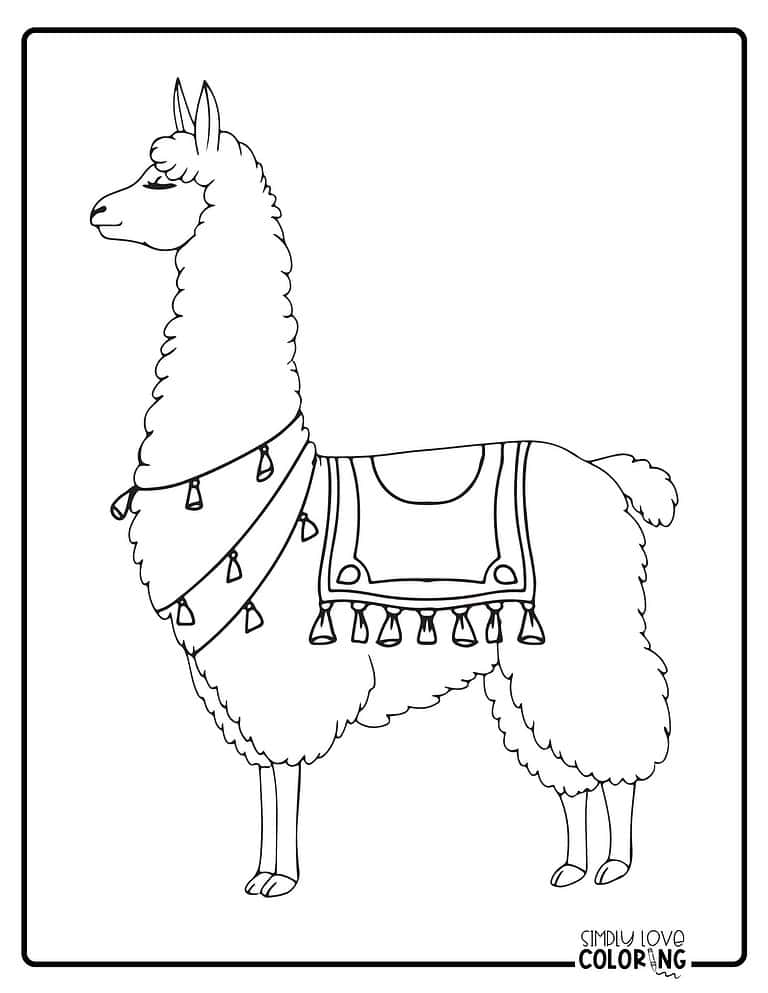 19 Llama Coloring Pages (Free PDF Printables) - Simply Love Coloring
