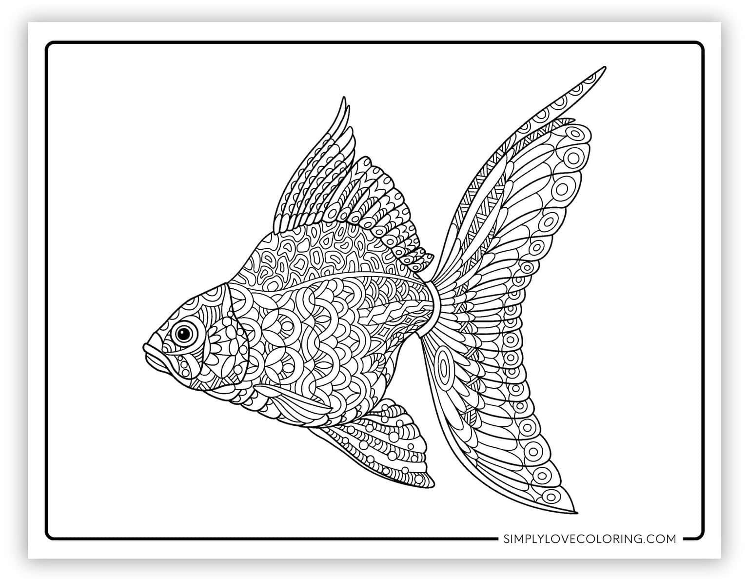 37 Goldfish Coloring Pages (Free PDF Printables) - Simply Love Coloring