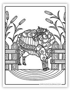 20 Sheep Coloring Pages (Free PDF Printables) - Simply Love Coloring