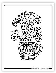 42 Coffee Coloring Pages (Free PDF Printables) - Simply Love Coloring