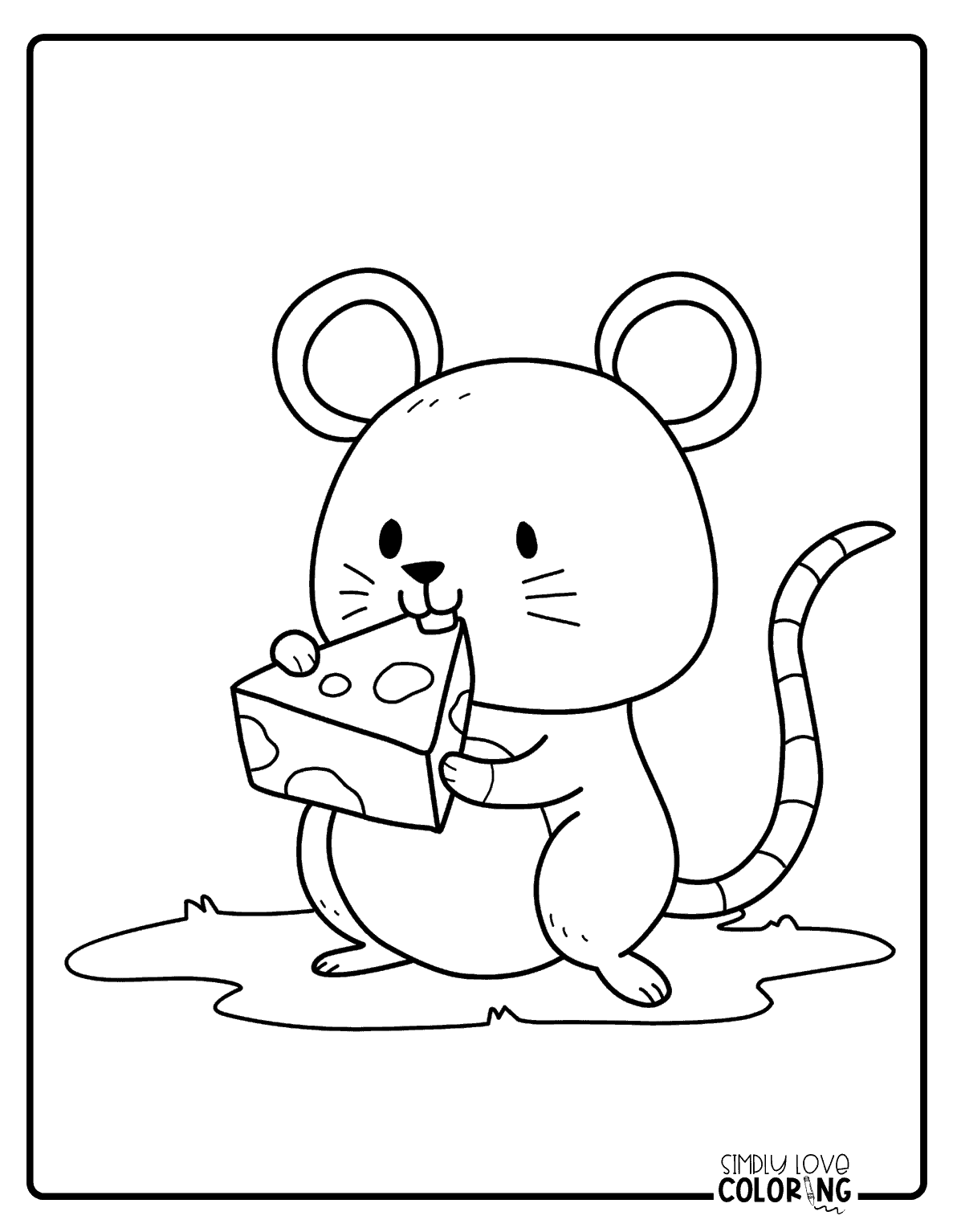 13 Cute Mice Coloring Pages (Free PDF Printables) - Simply Love Coloring