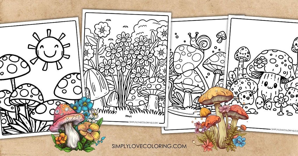 37 Mushroom Coloring Pages (Free PDF Printables) - Simply Love Coloring
