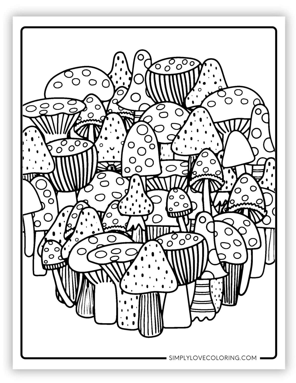 37 Mushroom Coloring Pages (Free PDF Printables) - Simply Love Coloring