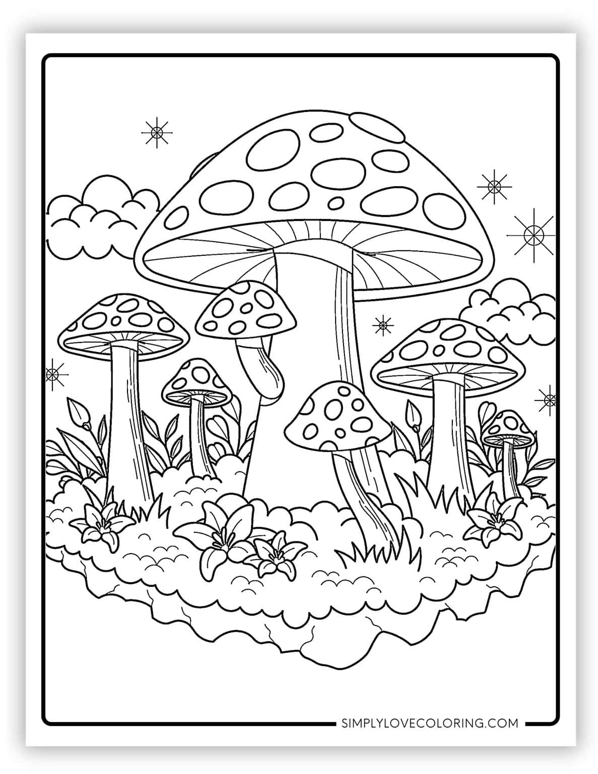 37 Mushroom Coloring Pages (Free PDF Printables) - Simply Love Coloring