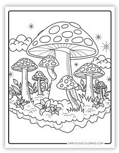 37 Mushroom Coloring Pages (Free PDF Printables) - Simply Love Coloring