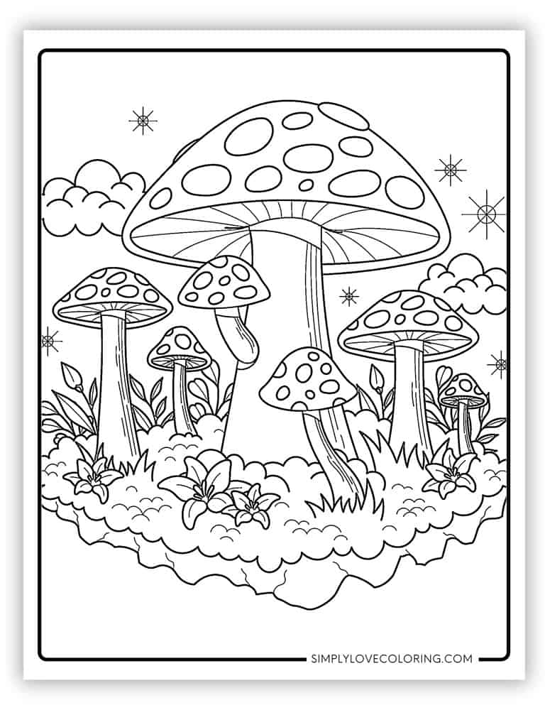 37 Mushroom Coloring Pages (Free PDF Printables) - Simply Love Coloring