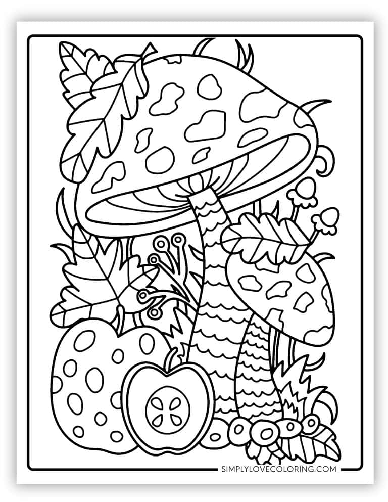 37 Mushroom Coloring Pages (Free PDF Printables) - Simply Love Coloring