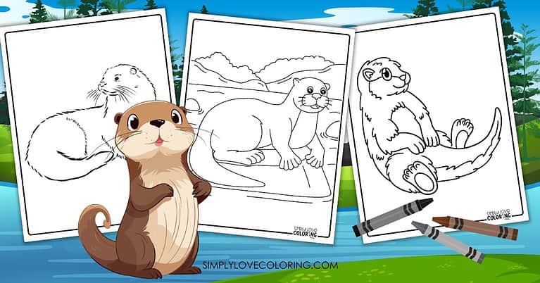 27 Otter Coloring Pages (Free PDF Printables) - Simply Love Coloring