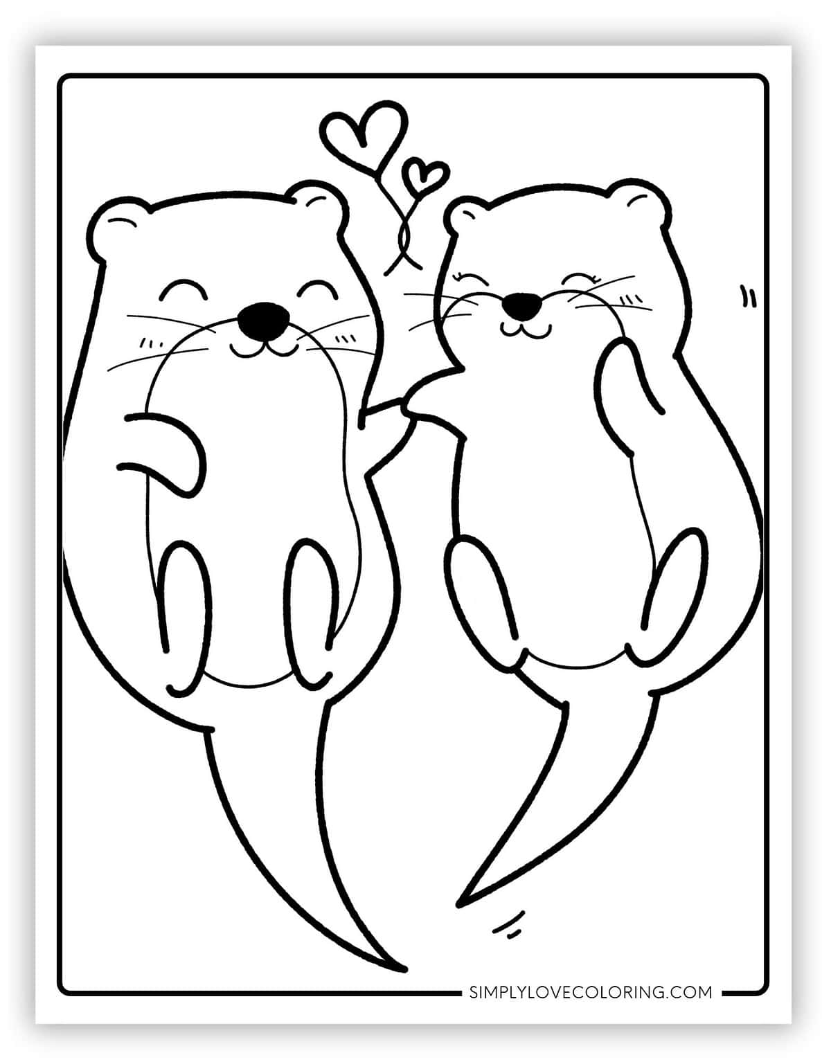 27 Otter Coloring Pages (Free PDF Printables) - Simply Love Coloring