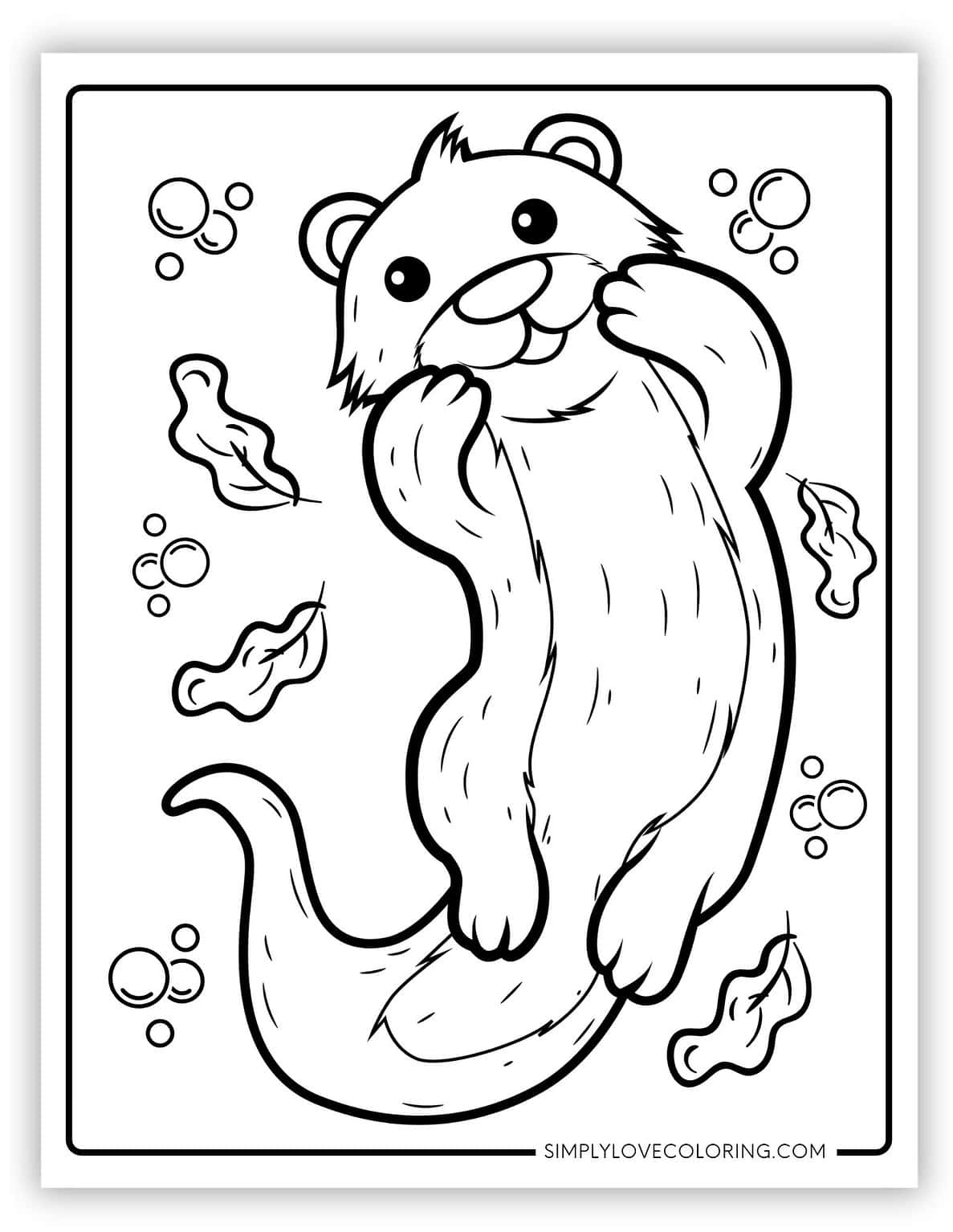 27 Otter Coloring Pages (Free PDF Printables) - Simply Love Coloring