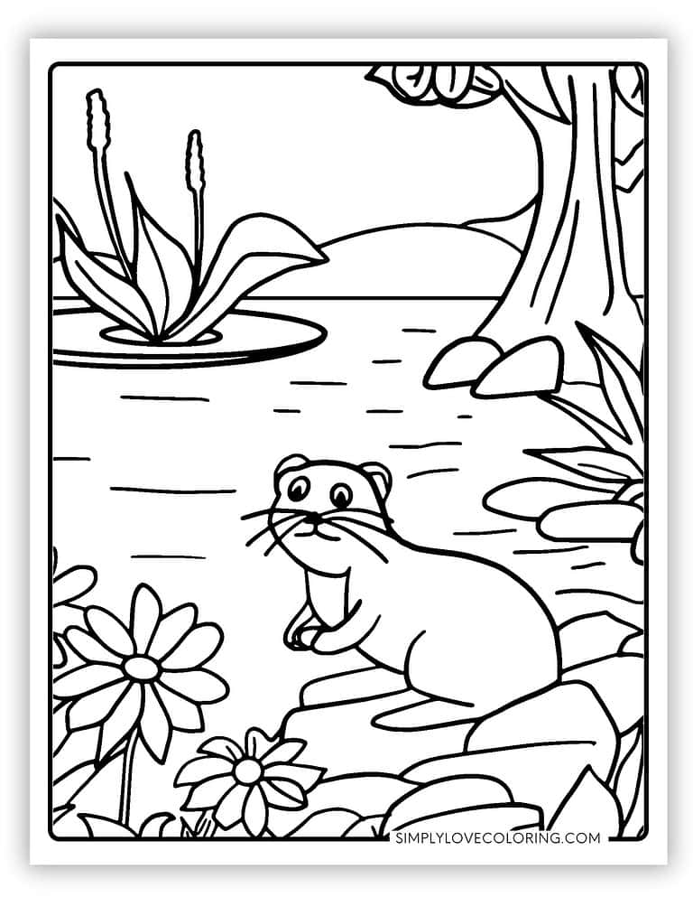27 Otter Coloring Pages (Free PDF Printables) - Simply Love Coloring