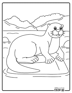 27 Otter Coloring Pages (Free PDF Printables) - Simply Love Coloring
