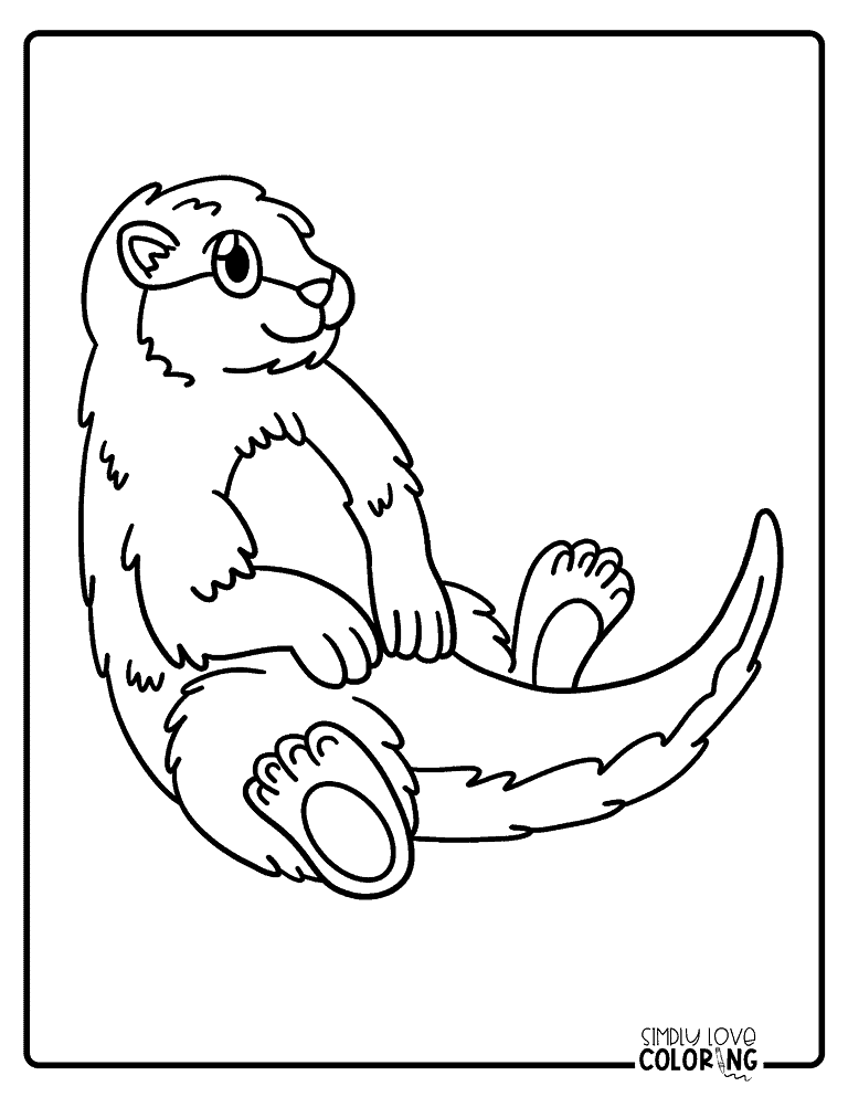27 Otter Coloring Pages (Free PDF Printables) - Simply Love Coloring