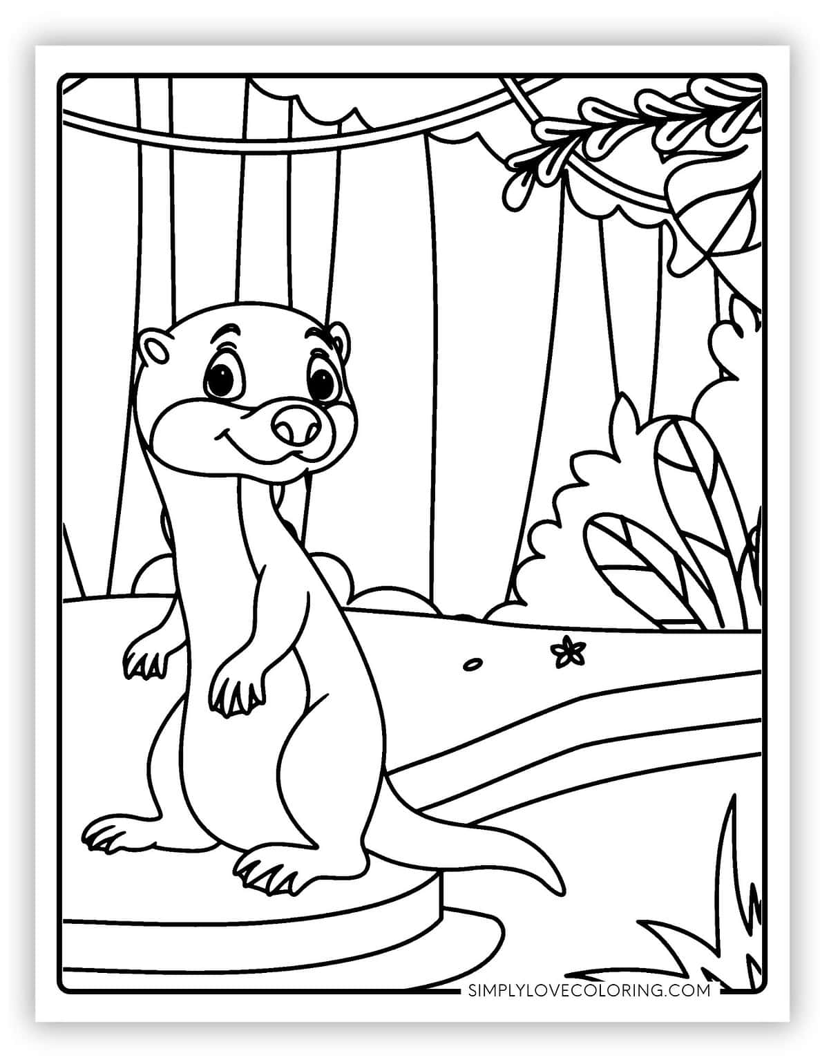 27 Otter Coloring Pages (Free PDF Printables) - Simply Love Coloring