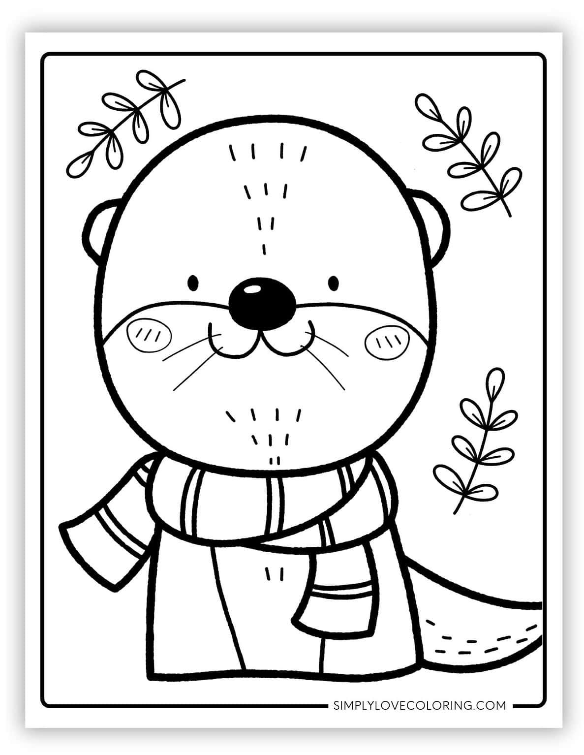 27 Otter Coloring Pages (Free PDF Printables) - Simply Love Coloring