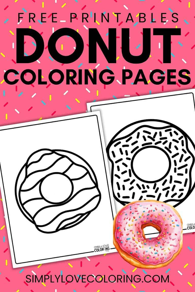 29 Donut Coloring Pages (Free PDF Printables) - Simply Love Coloring