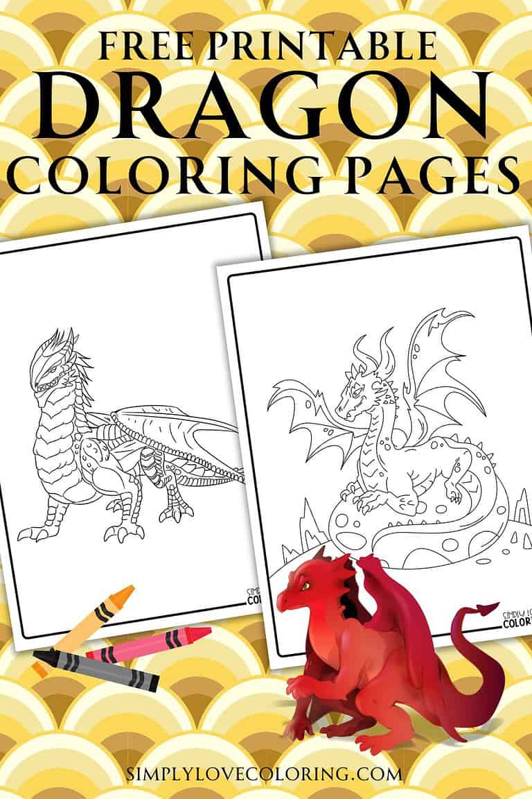 Dragon Coloring Pages (Free PDF Printables) - Simply Love Coloring