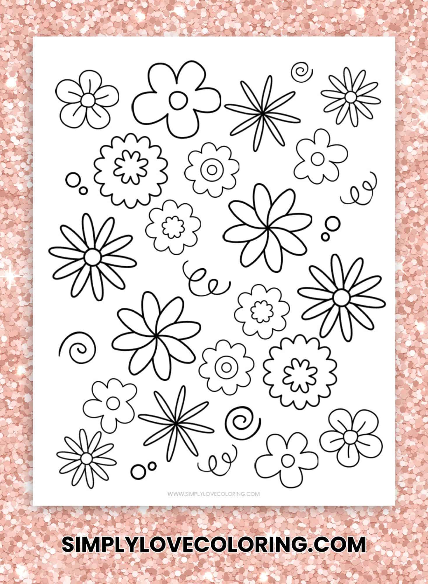 65 Beautiful Flower Coloring Pages (Free PDF Printables) - Simply Love ...