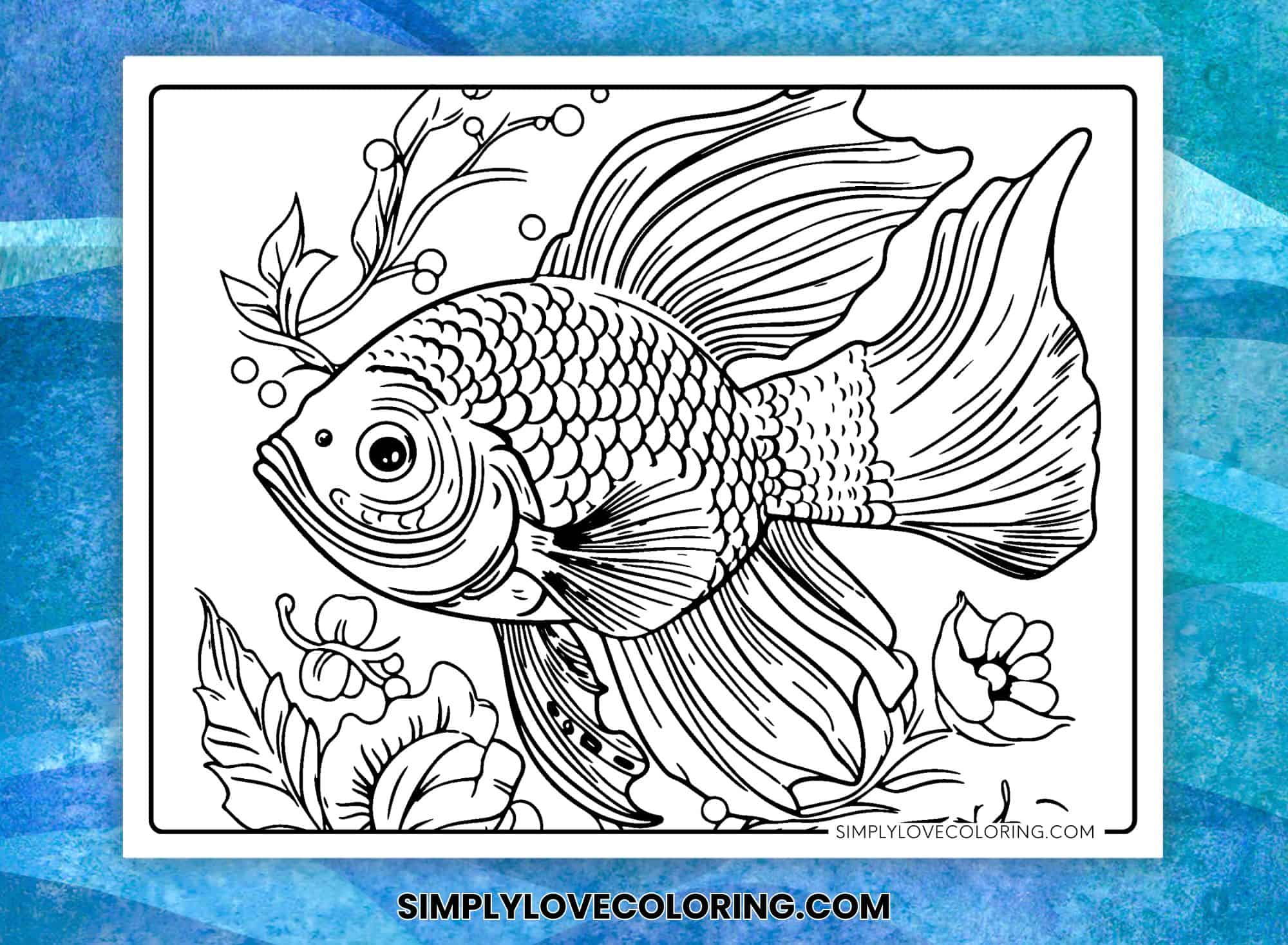 37 Goldfish Coloring Pages (Free PDF Printables) - Simply Love Coloring