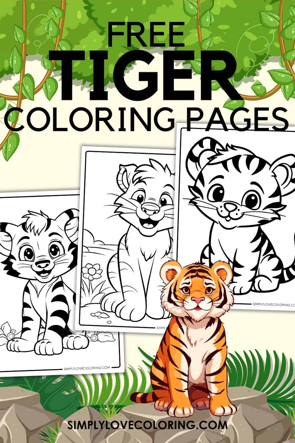 19 Tiger Coloring Pages (Free PDF Printables) - Simply Love Coloring