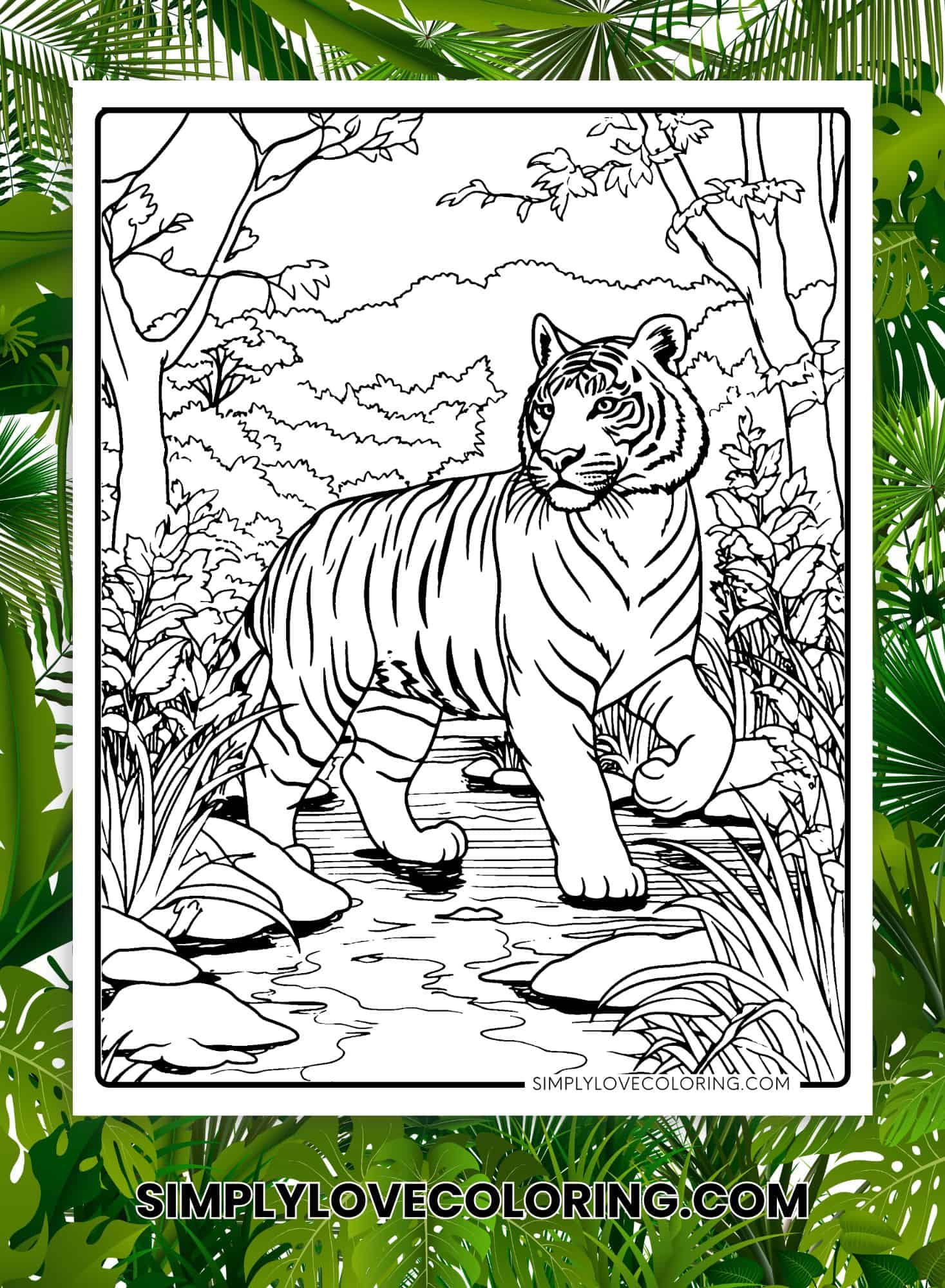 19 Tiger Coloring Pages (Free PDF Printables) - Simply Love Coloring