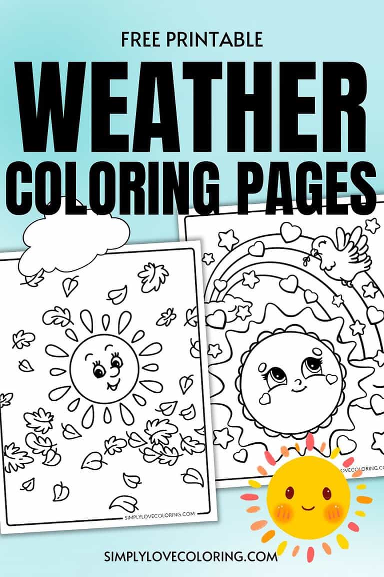 25 Weather Coloring Pages (Free PDF Printables) - Simply Love Coloring
