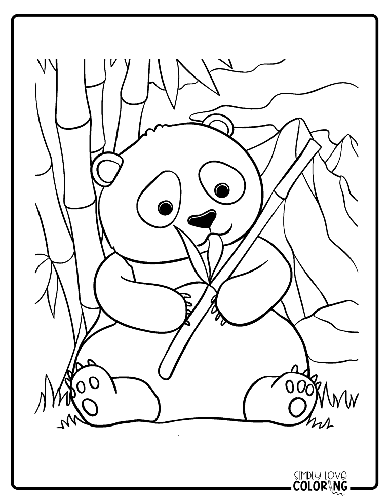 Cute Panda Bear Coloring Pages (Free PDF Printables) - Simply Love Coloring