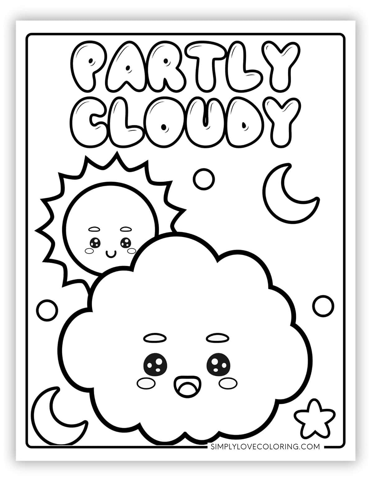 25 Weather Coloring Pages (Free PDF Printables) - Simply Love Coloring