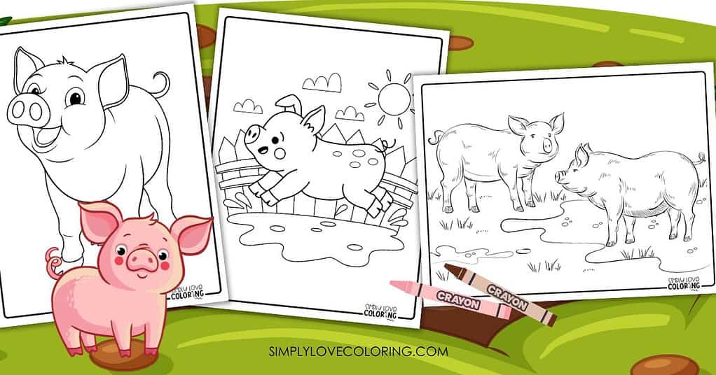 Pig Coloring Pages (Free PDF Printables) - Simply Love Coloring