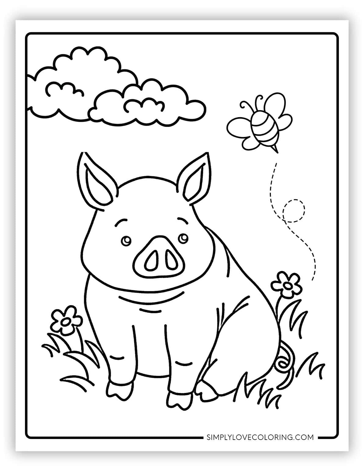 Pig Coloring Pages (Free PDF Printables) - Simply Love Coloring