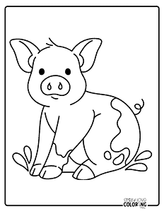 Pig Coloring Pages (Free PDF Printables) - Simply Love Coloring
