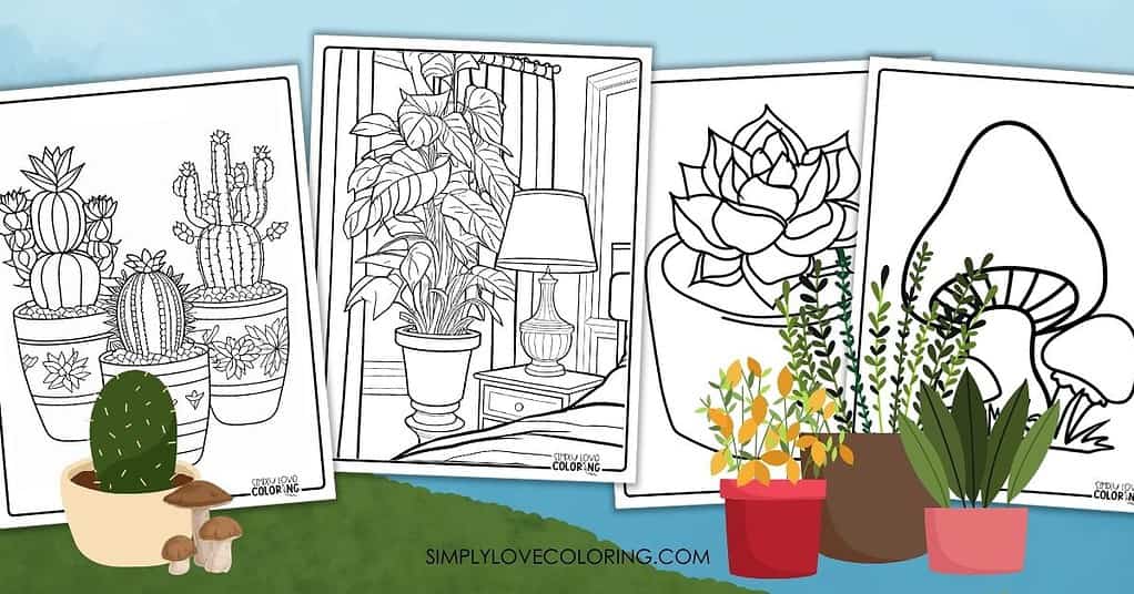 Plant Coloring Pages (Free PDF Printables) - Simply Love Coloring