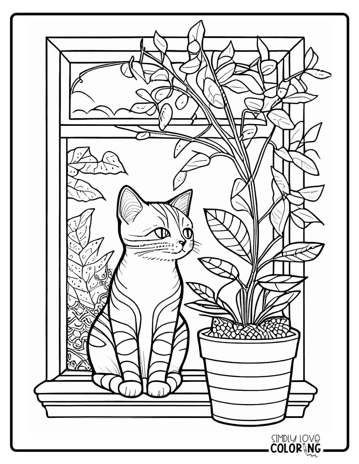 Plant Coloring Pages (Free PDF Printables) - Simply Love Coloring