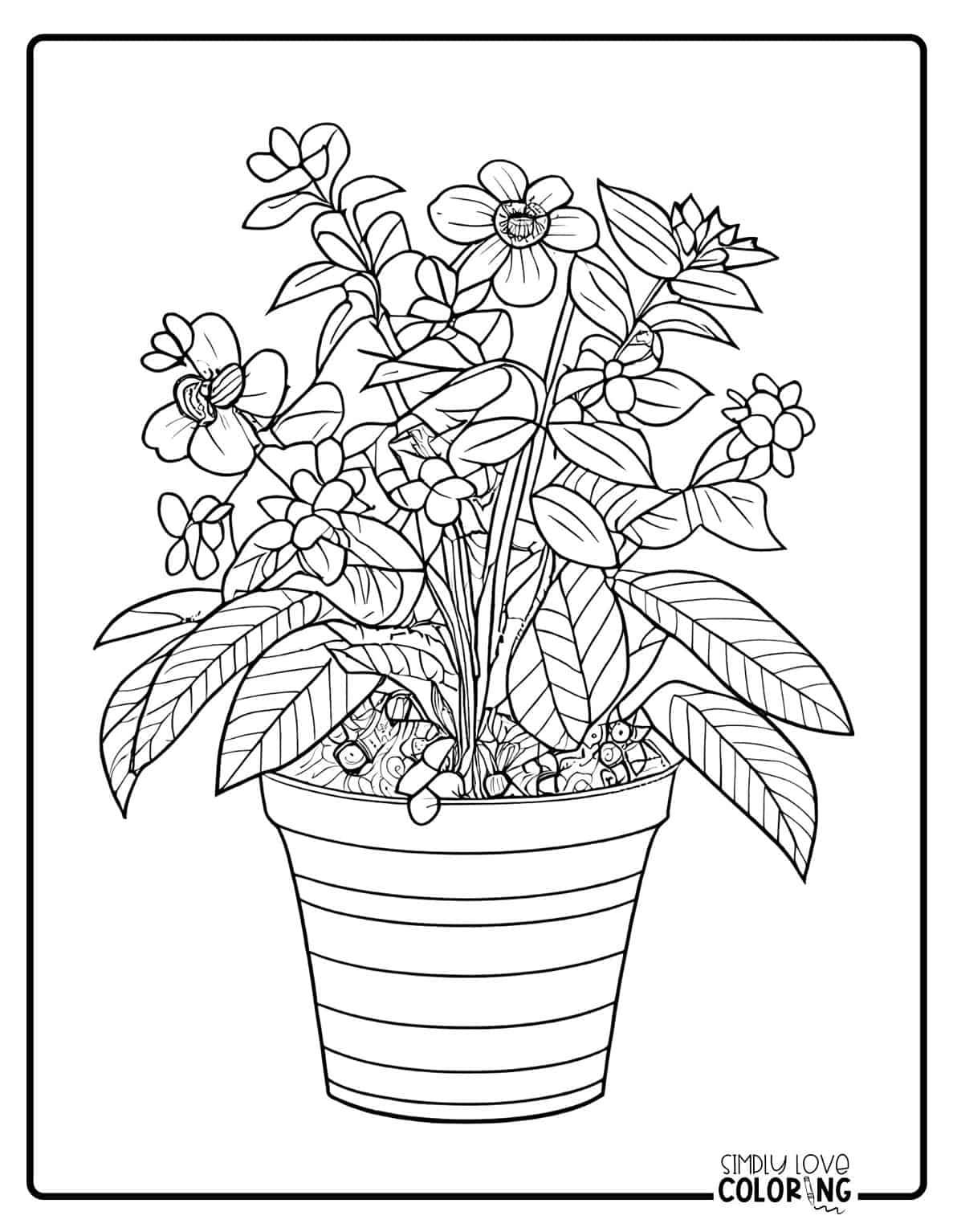 31 Pretty Plants Coloring Pages (Free PDF Printables) - Simply Love ...