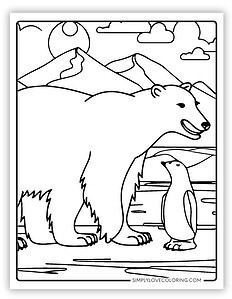 Polar Bear Coloring Pages (Free PDF Printables) - Simply Love Coloring