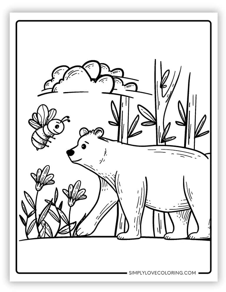 Polar Bear Coloring Pages (Free PDF Printables) - Simply Love Coloring