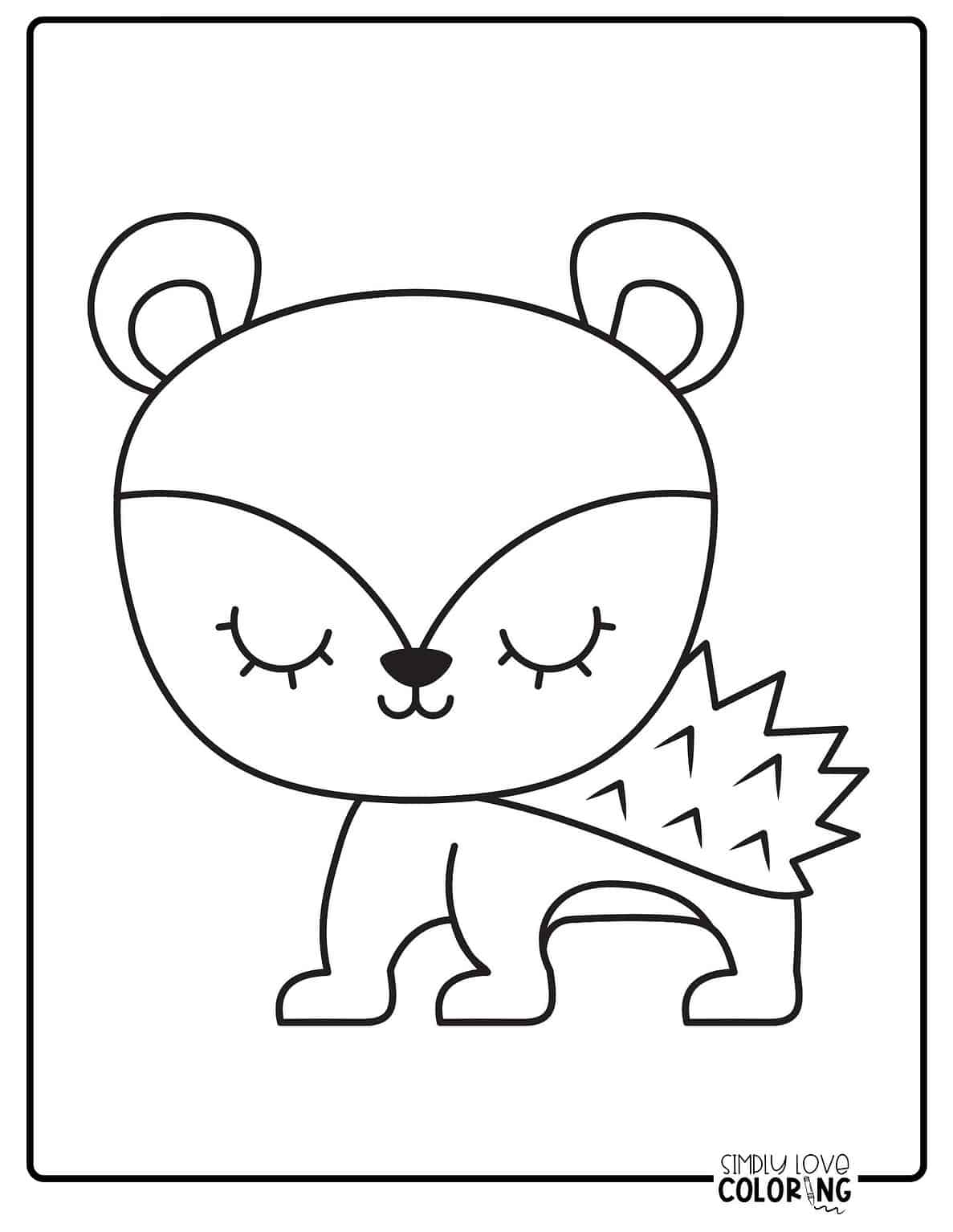 38 Porcupine Coloring Pages (Free PDF Printables) - Simply Love Coloring