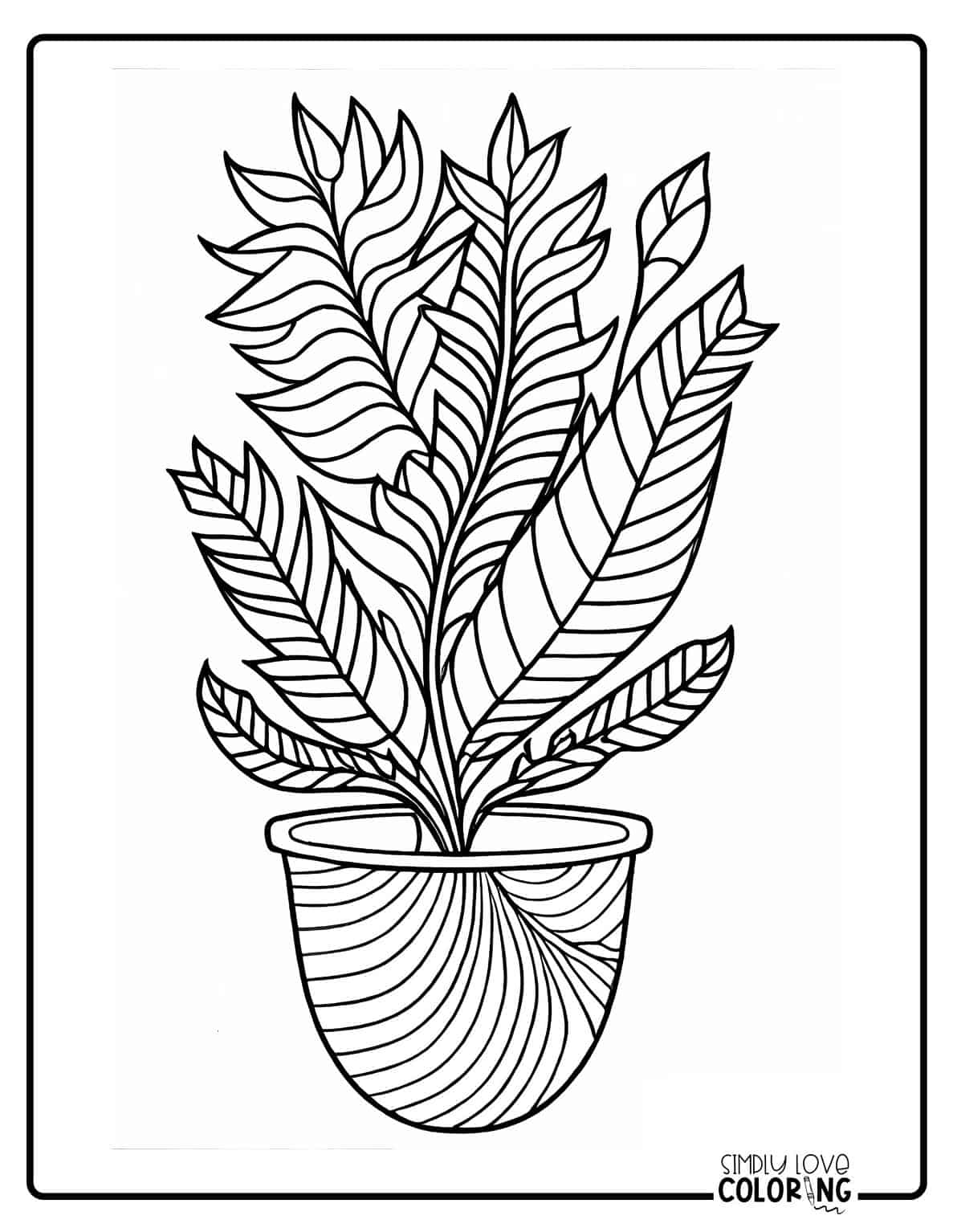 Plant Coloring Pages (Free PDF Printables) - Simply Love Coloring