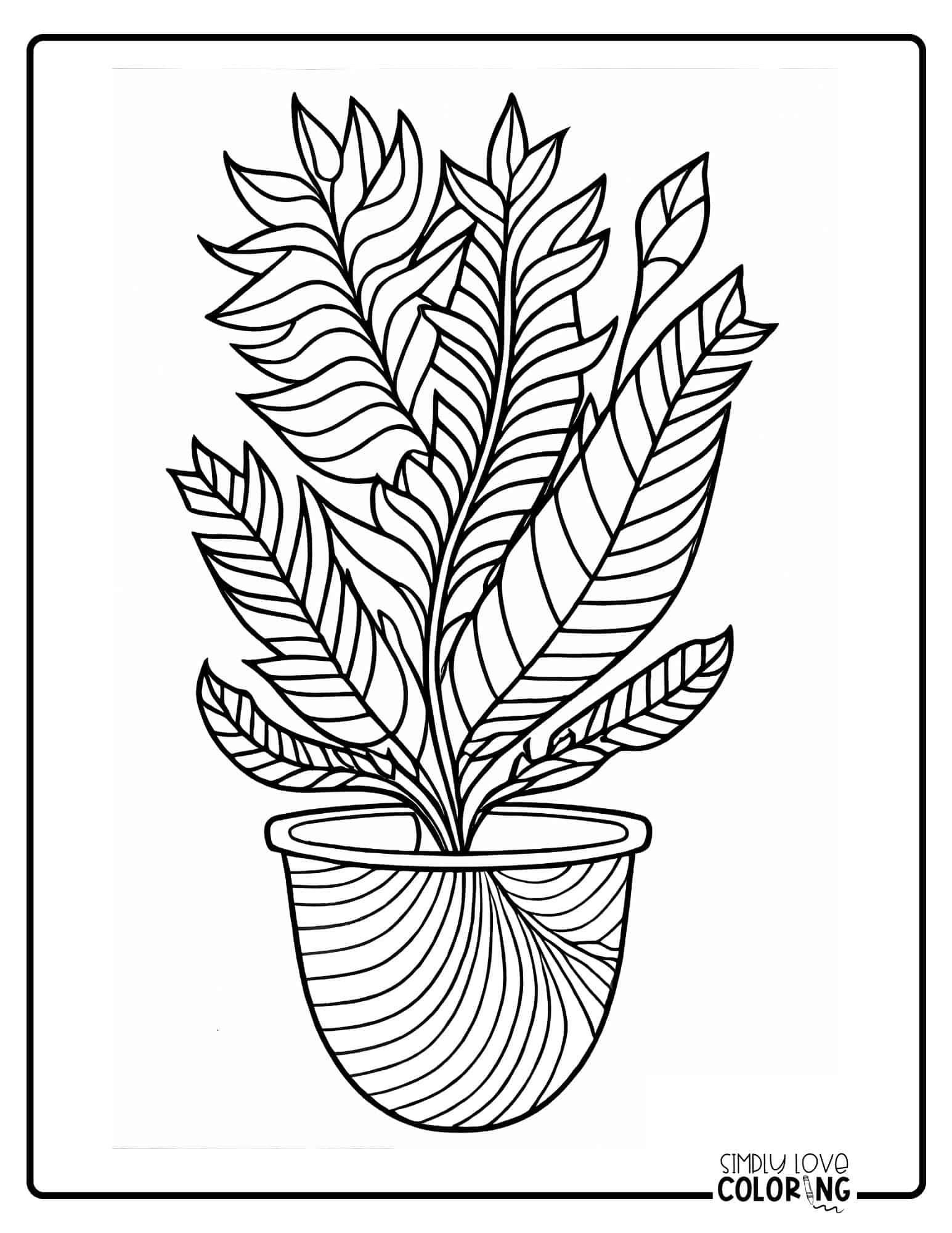 Plant Coloring Pages - Simply Love Coloring